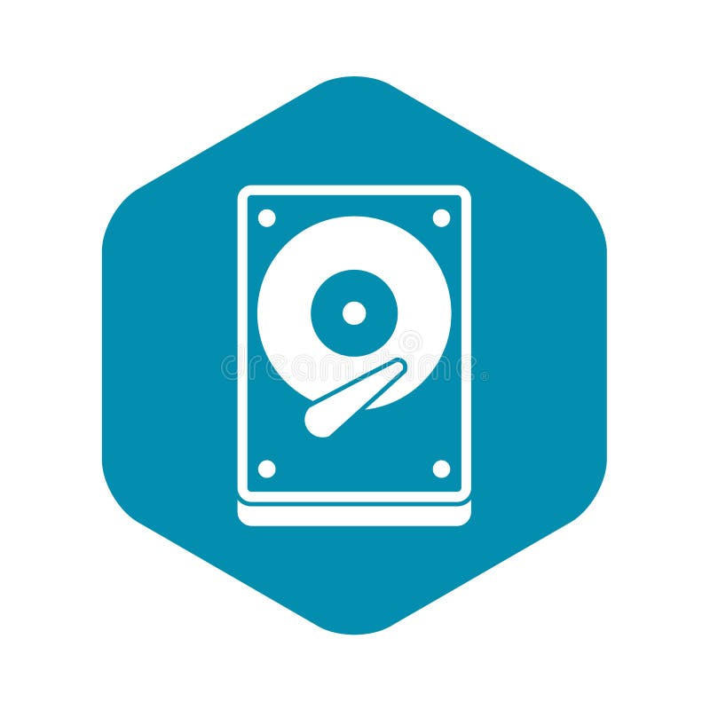 HDD Icon Icon, Simple Style Stock Vector - Illustration of gigabyte ...