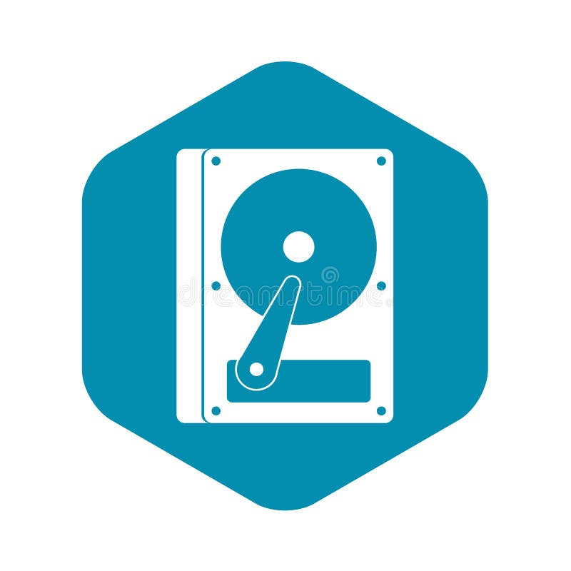 Harddisk Icon in Cartoon Style Stock Vector - Illustration of icon ...