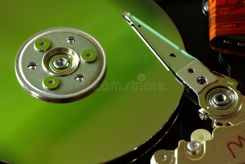 HDD inside the case stock image. Image of modern, industry - 146187193
