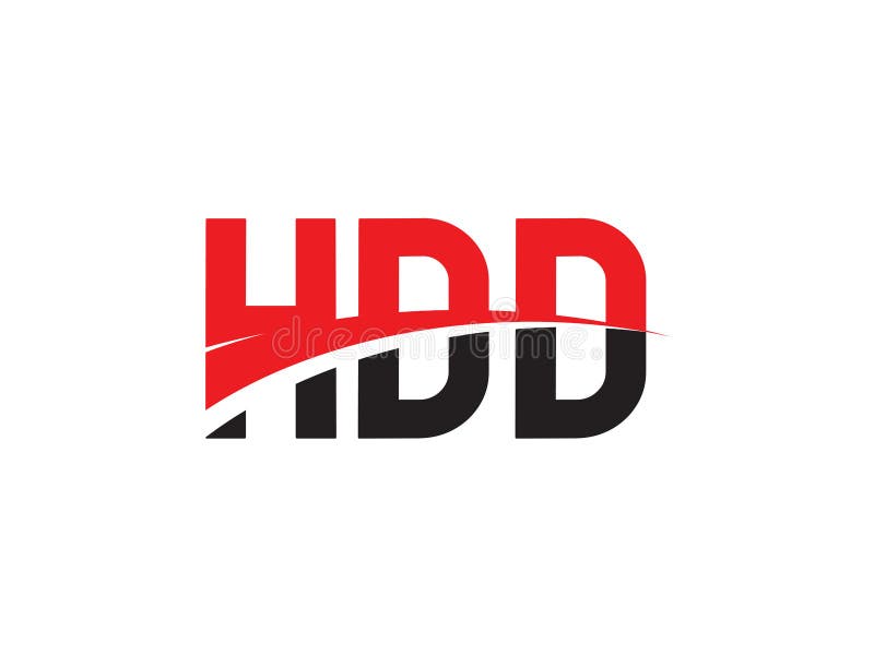 HDD Letter Initial Logo Design Vector Illustration Stock Vector ...