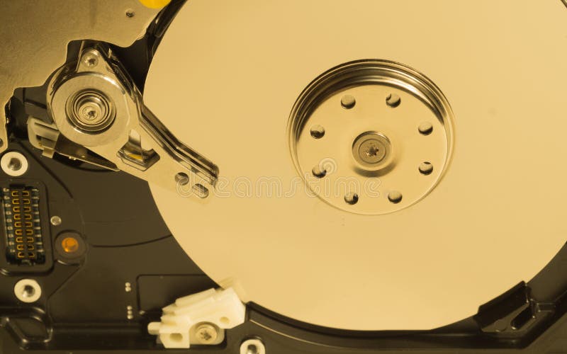 Hdd. Open Hard Disk Drive. the Concept of Data Storage. Data Array ...