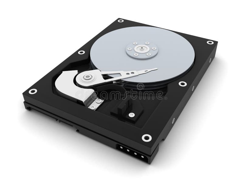 HDD. ATA Hard Disk Drive. 3d Stock Illustration - Illustration of discs ...