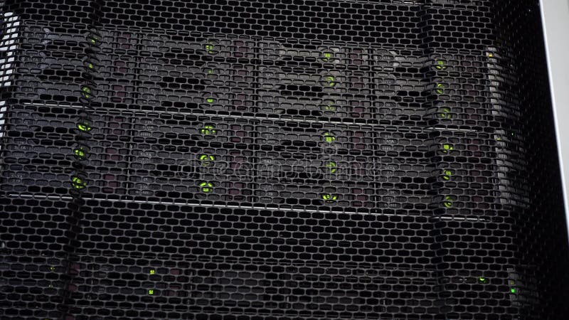 Hdd Sata Big Server Rack in Data Center. Stock Footage - Video of host ...