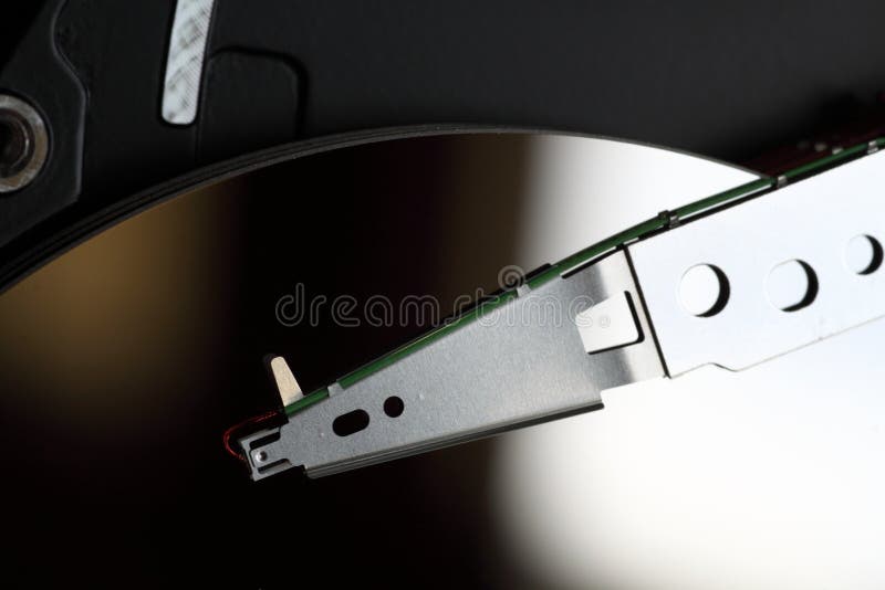 HDD seen inside stock photo. Image of close, data, encryption - 147759548