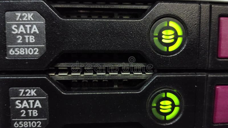 HDD Server rack. Close up stock video. Video of host - 155000275