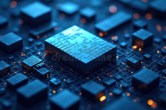 Hdd Storage Infrastructure Visualization Stock Illustration ...