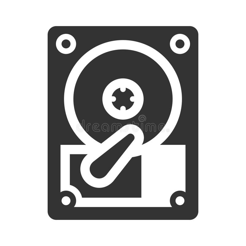 Hdd system Icon stock vector. Illustration of icon, symbol - 315874809