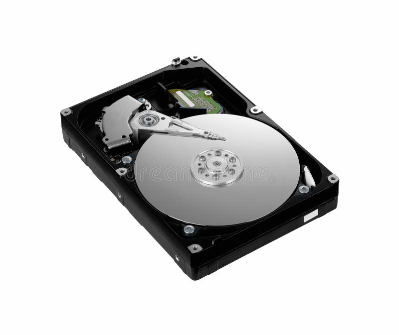 HDD on white stock photo. Image of electronic, light - 124463820