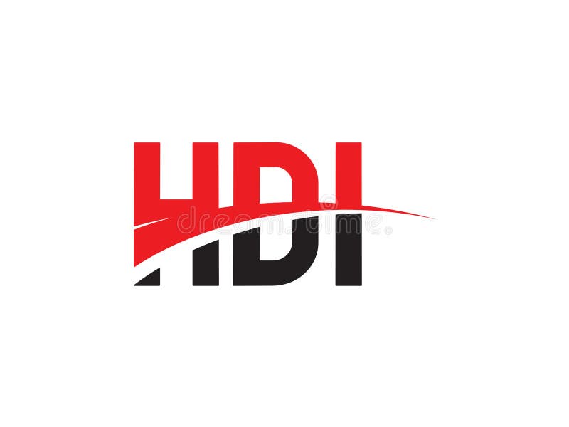 HDI Letter Initial Logo Design Vector Illustration Stock Vector ...