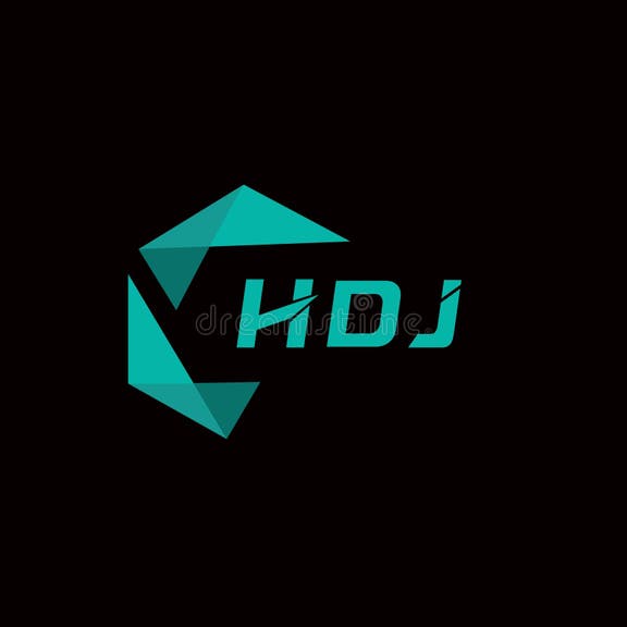 HDJ Creative Minimalist Letter Logo. HDJ Unique Vector Initials ...