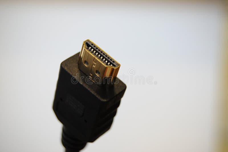 Hdmi cable stock image. Image of hdmi, copper, close - 18655577