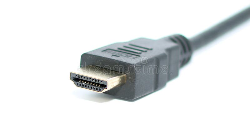 HDMI Cable Black stock photo. Image of interface, audio - 136088226