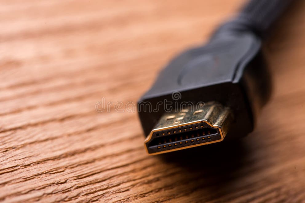 HDMI Cable Close-up. HDMI Connector. HDMI Plug Stock Photo - Image of ...