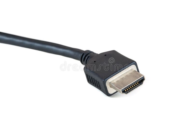HDMI Cable Isolated on White Background Stock Photo - Image of ...
