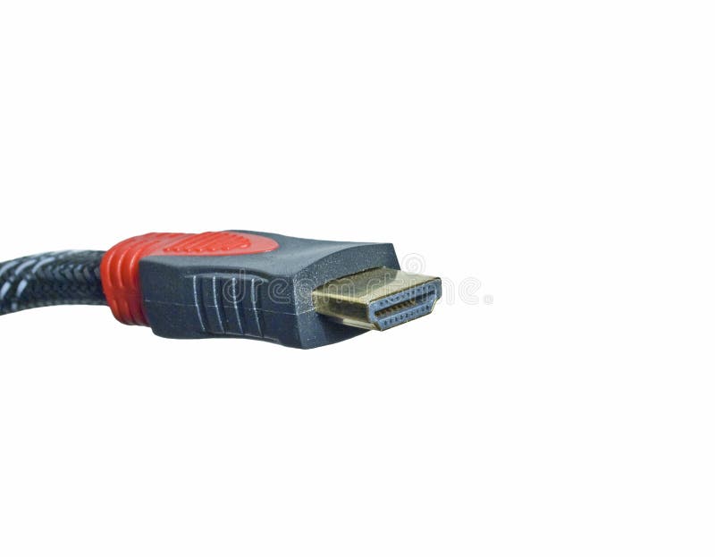 HDMI Cable Terminal - Side View Stock Photo - Image of cable, plastic ...