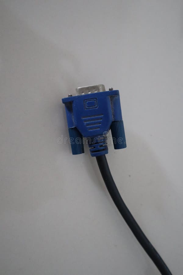 HDMI Cord for a Projector in Blue Stock Image - Image of hdmi, cables ...