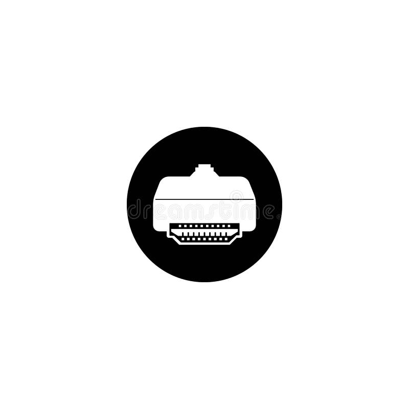 HDMI icon stock vector. Illustration of input, device - 232018071