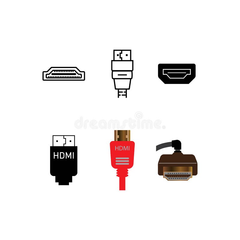 HDMI icon stock vector. Illustration of modern, computer - 232018083
