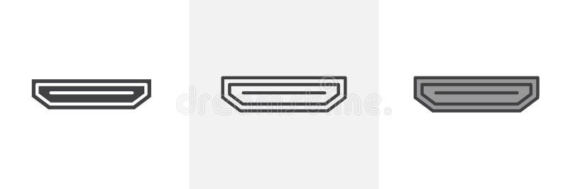 HDMI icon vector stock vector. Illustration of modern - 348468707