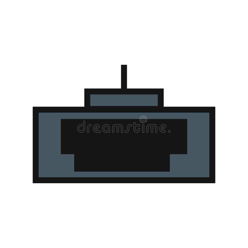 Hdmi Outline Vector Icon. Thin Line Black Hdmi Icon, Flat Vector Simple ...