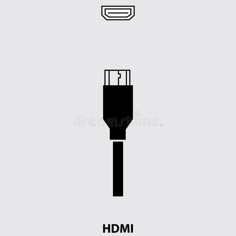 HDMI port stock illustration. Illustration of communication - 295465615