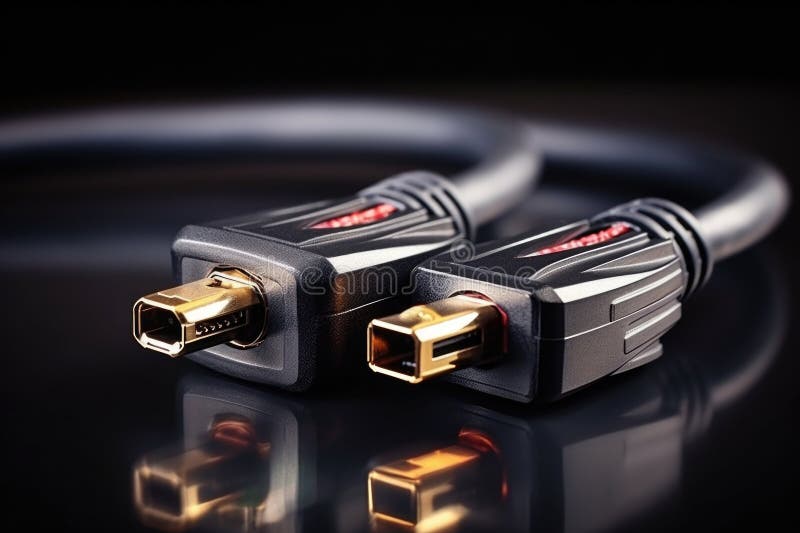 Hdmi and Rca Cable Connectors Side by Side Stock Photo - Image of ...