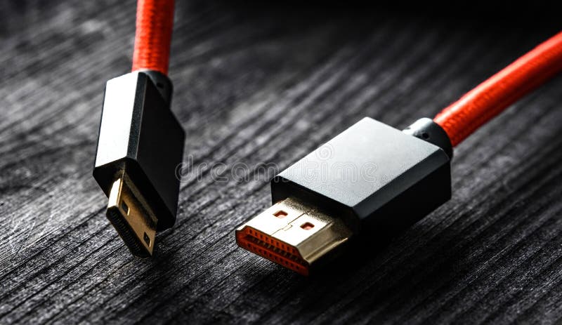 HDMI wires close up stock photo. Image of plastic, interface - 360399144