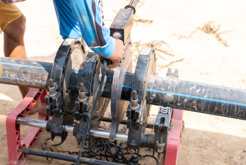 HDPE Pipeline Drainage HDPE Water Pipe for Building Stock Photo - Image ...