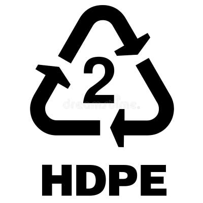 HDPE symbol stock illustration. Illustration of ecology - 82991082