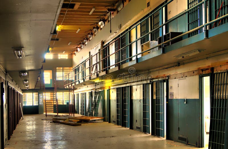 Cell Block stock image. Image of hall, penitentiary, enforcement - 22202543