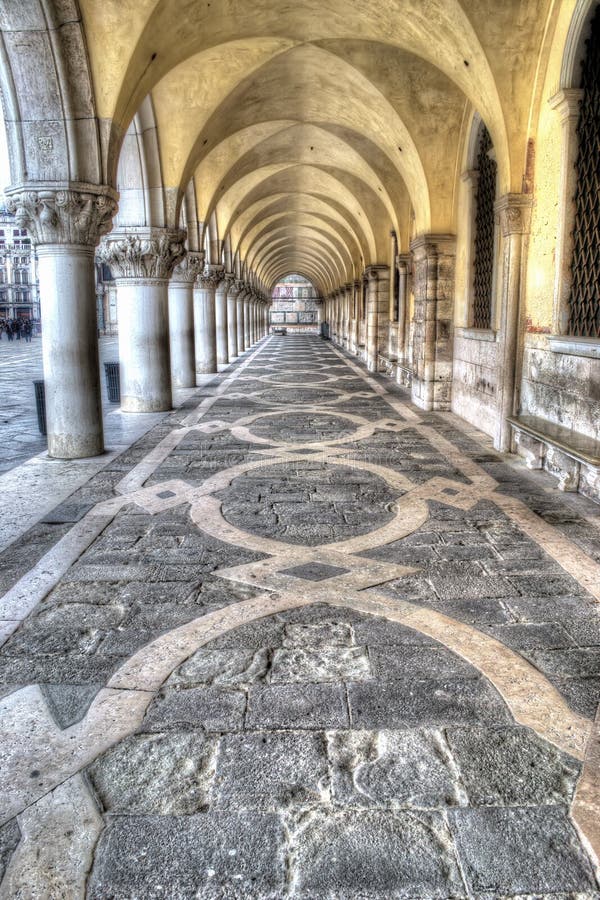 Hdr arcade stock image. Image of italy, path, line, arcade - 45414419