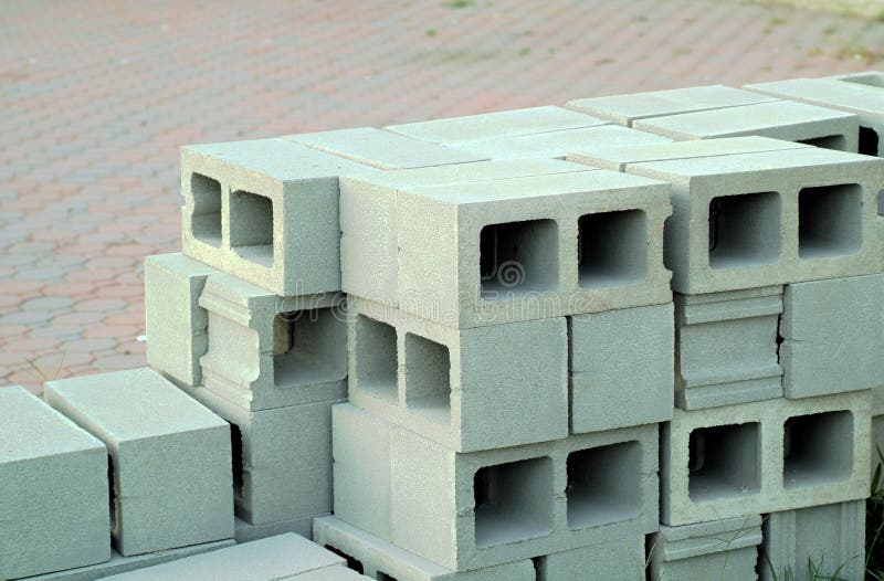 HDR concrete blocks stock photo. Image of gravel, construction - 6431716