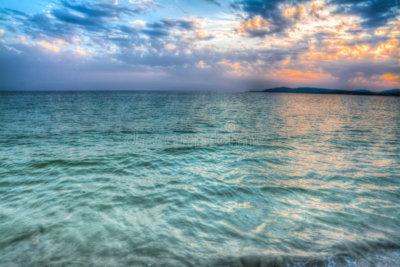 Hdr dusk stock photo. Image of destination, alghero, shoreline - 45417204