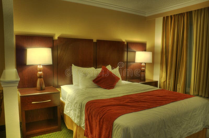 HDR of Hotel Room stock photo. Image of reflection, shadows - 14290510