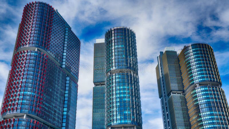 HDR las tres torres imagen de archivo. Imagen de aéreo - 126372135