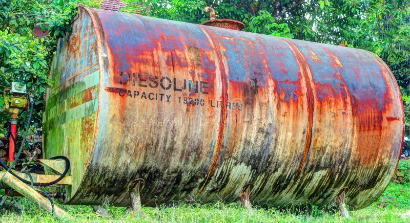 HDR-old gasoline tank stock photo. Image of rust, classic - 26552178