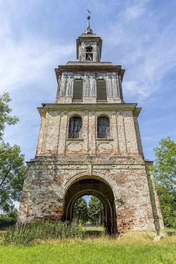 HDR Shot of an Ancient Castle Tower in Remplin Stock Image - Image of ...