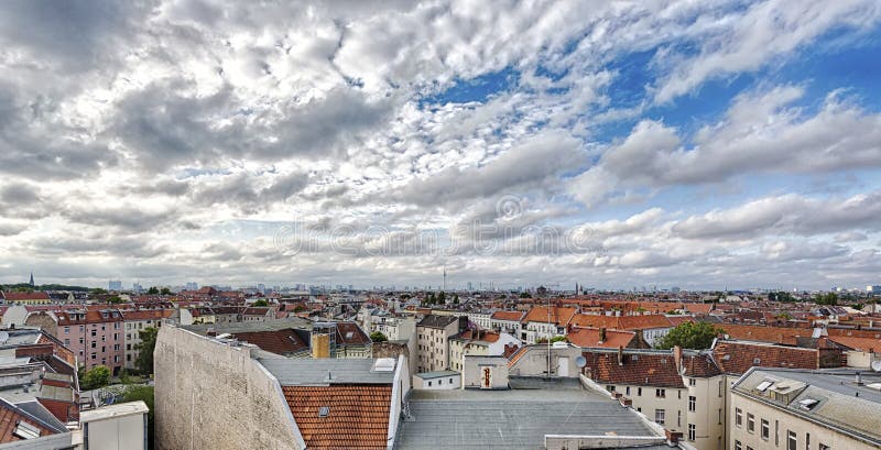HDR Shot: Sea of Berlin Houses Stock Image - Image of urban, panorama ...