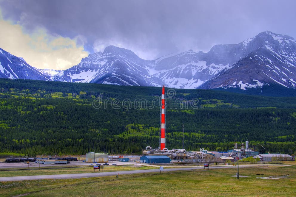 HDR Sour Gas Plant stock photo. Image of mountain, grass - 17272964