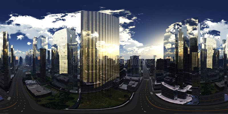 Panoramic Landscape, HDRI, Environment Map Stock Illustration ...