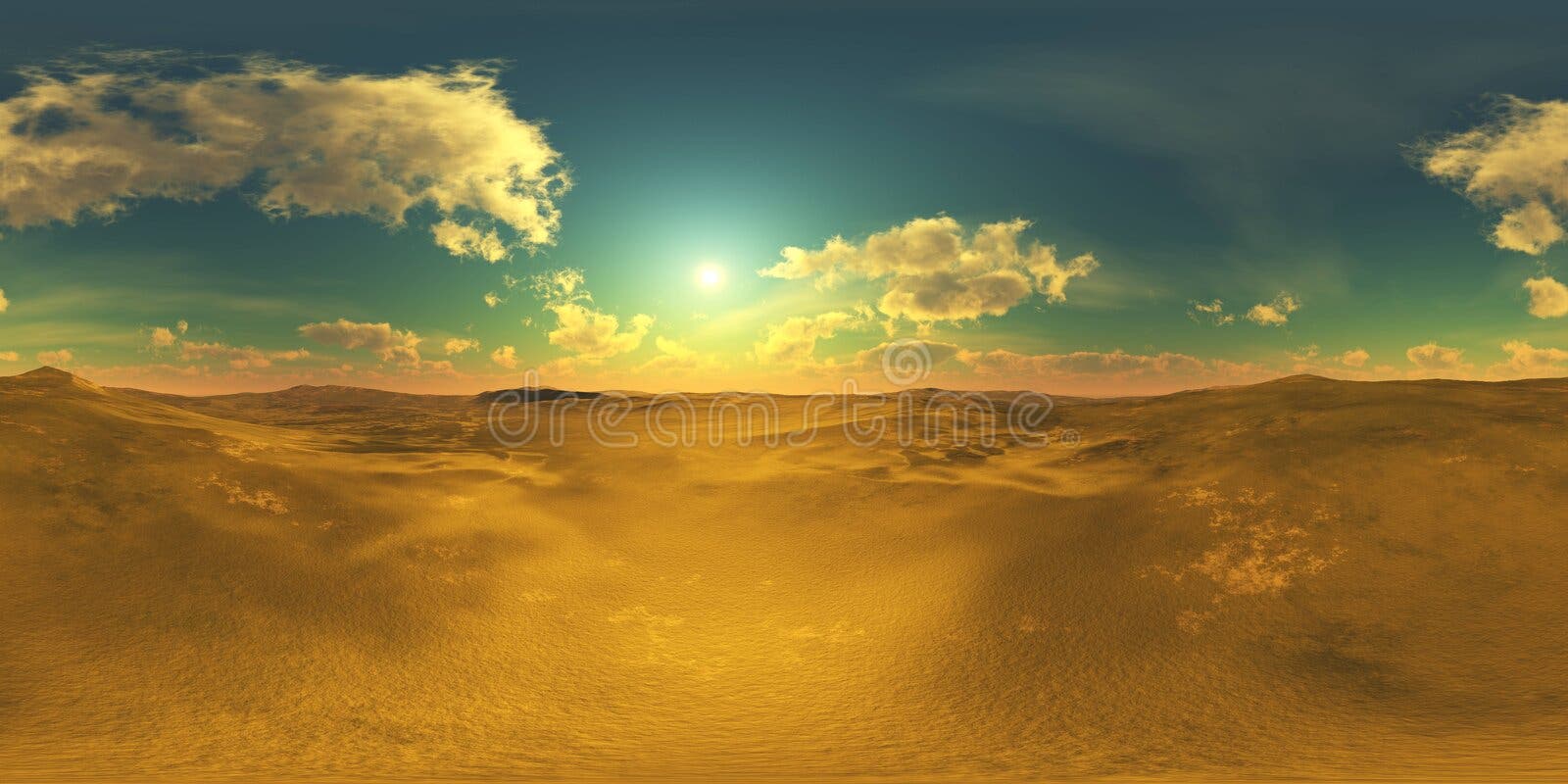 HDRI Equidistant Projection Landscape Stock Image - Image of mountain ...