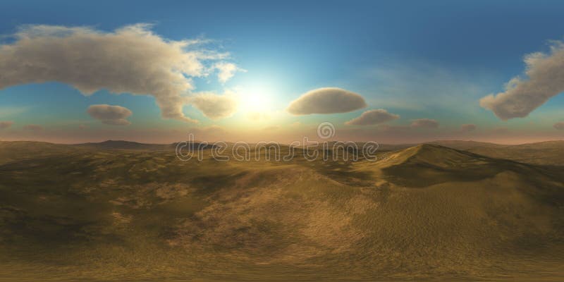 HDRI Equidistant Projection Landscape Stock Photo - Image of outdoor ...