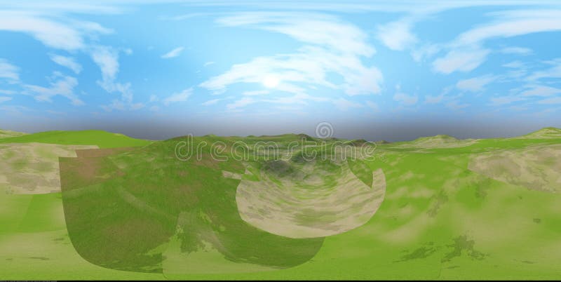 HDRI High Resolution Map. Panorama of Sea Sunset, the View of the Ocean ...
