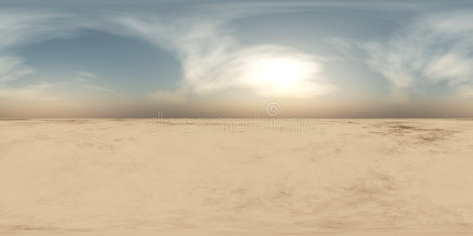 Panorama of Desert Landscape Sunset, Environment HDRI Map ...