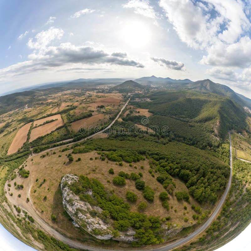HDRI Map Spherical Panorama Landscape Stock Illustration - Illustration ...