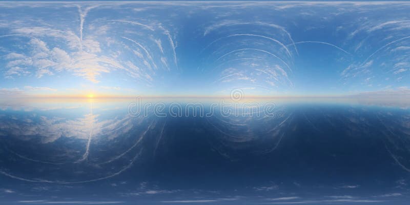 HDRI Perfect Sky Equirectangular Panorama 18 Stock Image - Image of ...