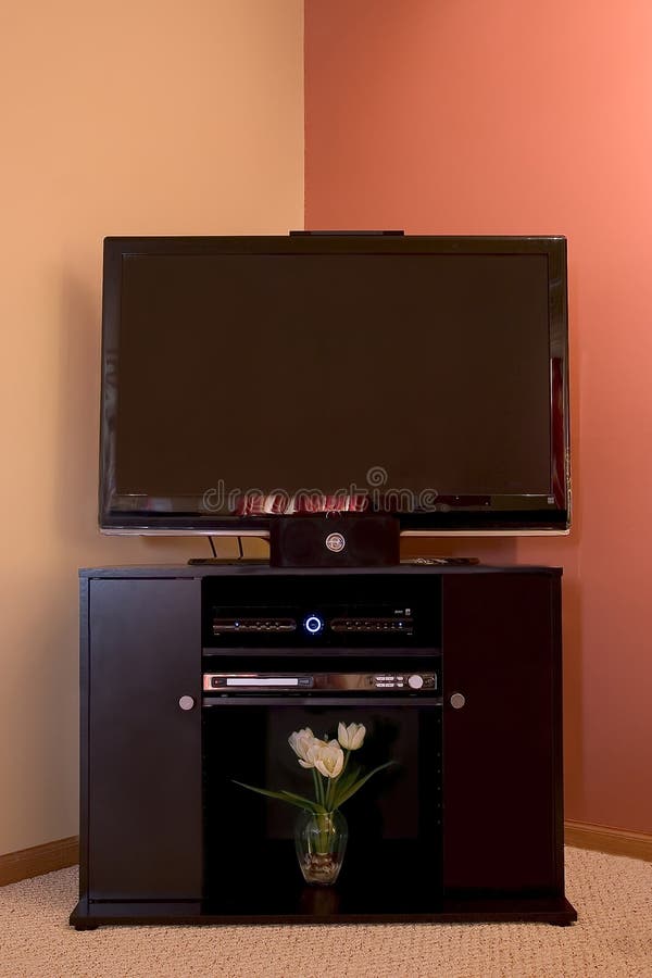 HDTV stock image. Image of music, monitor, audio, satellite - 4935867