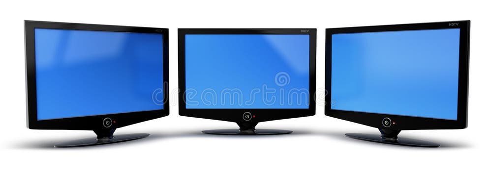 HDTV television screen stock illustration. Illustration of technology ...