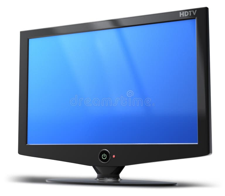 HDTV television screen stock illustration. Illustration of monitor ...