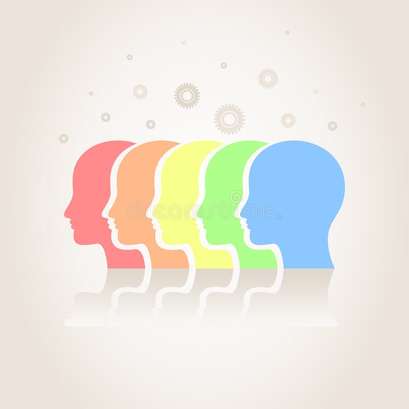 Science head stock vector. Illustration of atom, microscope - 24978544